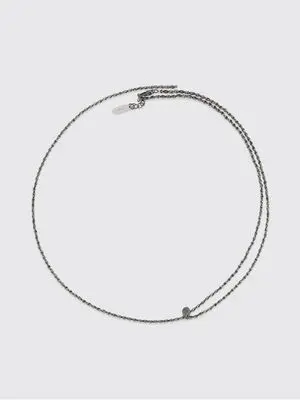 Brunello Cucinelli Faceted Metal Necklace - Black