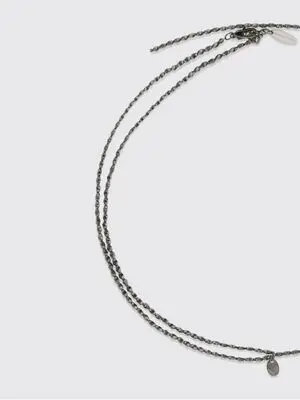 Brunello Cucinelli Faceted Metal Necklace - Black