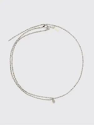 Brunello Cucinelli Faceted Metal Necklace - Silver
