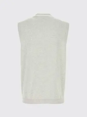 Brunello Cucinelli Cotton Knit Vest With Crest