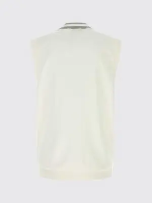 Brunello Cucinelli Cotton Knit Vest With Crest