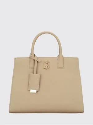 Burberry Frances Grained Leather Bag - Beige
