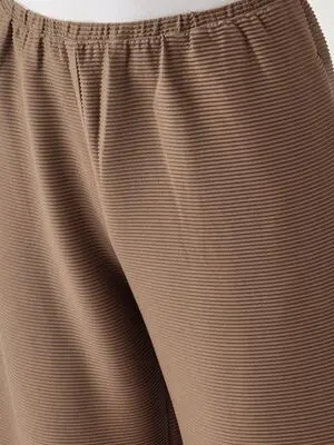 Max Mara Stretch Jersey Straight Trousers - Coffee