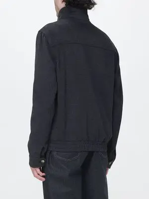 Brunello Cucinelli Wool Bomber Jacket With High Neck And Zip Closure