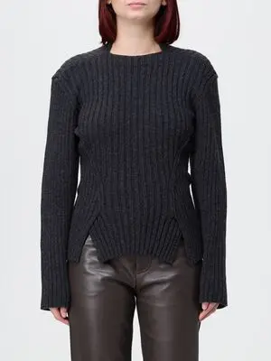 Victoria Beckham Ribbed Cashmere-blend Sweater With Front Slit - Ocean