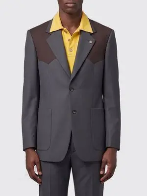 Versace Tailored Blazer With Notched Lapel