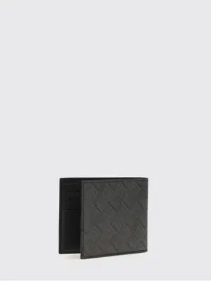 FERRAGAMO Gancini Saffiano Coated Cotton Wallet With Logo