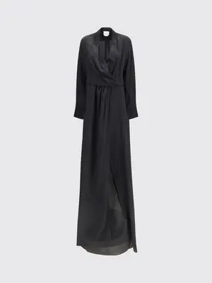 SA SU PHI Polka Dot Silk Wrap Dress