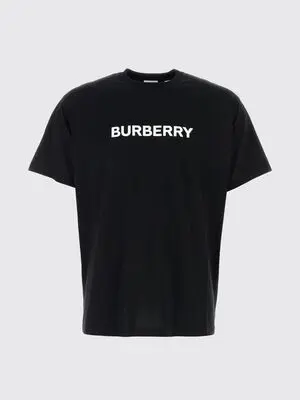 Burberry Cotton T-shirt With Logo - Black