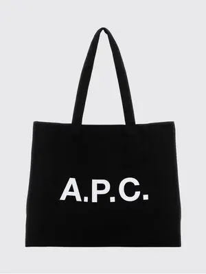 A.p.c. Diane Cotton Blend Tote Bag - Black