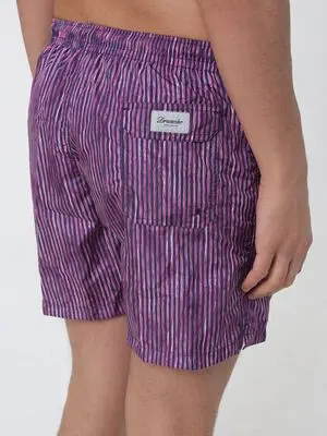 DRUMOHR Printed Polyester Swim Shorts - Black 1