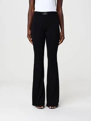 Just Cavalli Stretch Crêpe Flared Trousers - Black