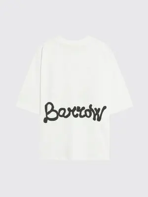 BARROW Cotton T-shirt With Graphic Print - White
