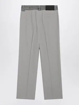 MAISON MARGIELA Virgin Wool Blend Wide Leg Trousers