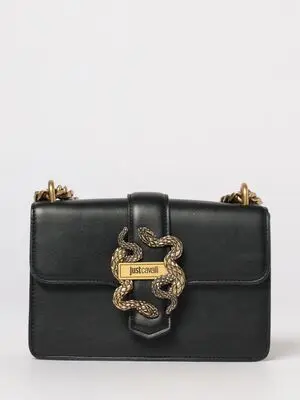 Just Cavalli Faux Leather Bag - Black