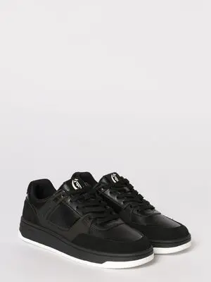 Just Cavalli Leather Sneakers - Black