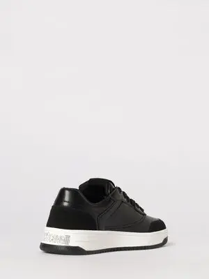 Just Cavalli Leather Sneakers - Black