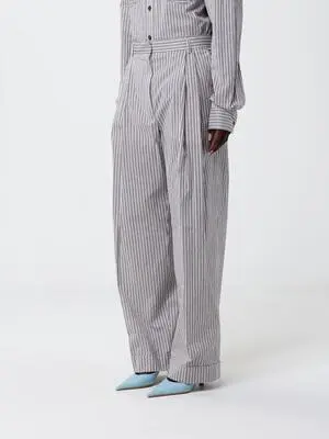 Dries Van Noten Striped Cotton And Silk Wide-leg Trousers