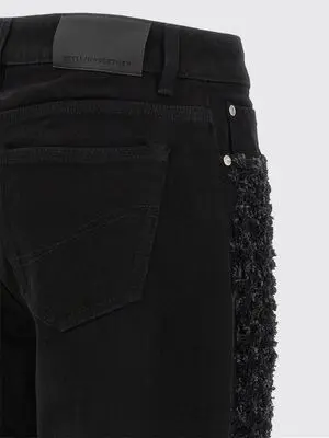 Stella McCartney Denim Jeans With Bouclé Inserts
