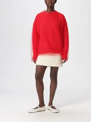 MSGM Tulle Overlay Knit Jumper