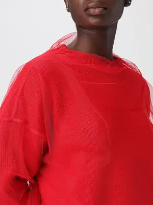 MSGM Tulle Overlay Knit Jumper