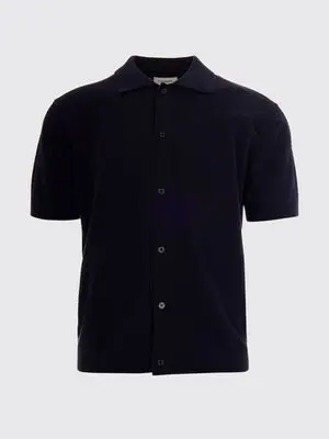 PAOLO PECORA Knitted Polo Shirt - Blue