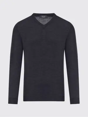 ZANONE V-neck Pullover - Blue 1