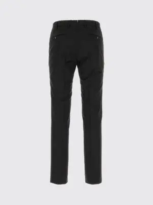 PT TORINO Cotton And Silk Tailored Trousers - Black