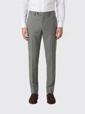 PT TORINO Cotton And Silk Tailored Trousers Gnawed Blue