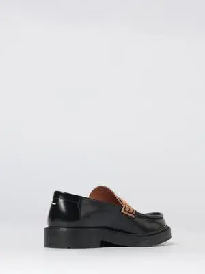 MAISON MARGIELA Brushed Leather Loafers - Black