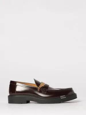 MAISON MARGIELA Brushed Leather Loafers - Wine