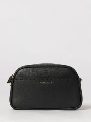 Michael Kors Jet Set Bag In Grained Leather - Black