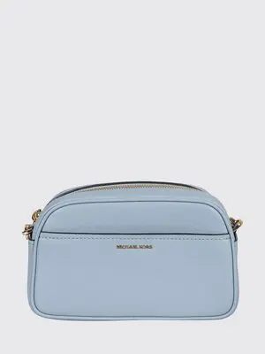 Michael Kors Jet Set Bag In Grained Leather - Blue