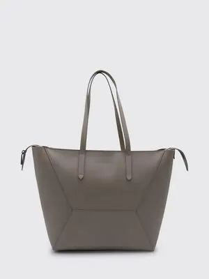 Brunello Cucinelli Leather Tote Bag - Grey