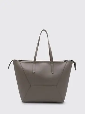 Brunello Cucinelli Leather Tote Bag - Grey