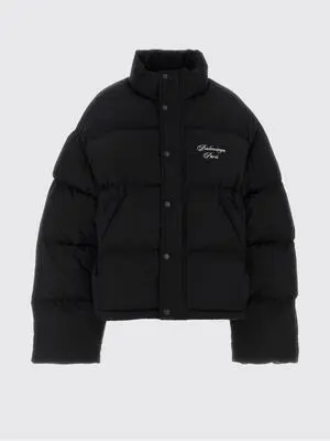 Balenciaga Cotton Blend Down Jacket With Logo