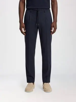 BOSS Stretch Synthetic Fiber Crêpe Trousers