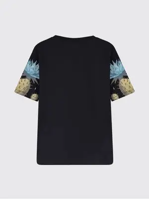 BARROW Printed Cotton T-shirt - Black