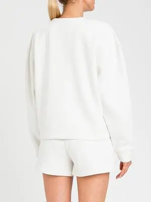 TWINSET Cotton Sweatshirt With Floral Print