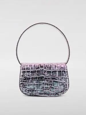DIESEL® Croc Effect Mini Bag - Black