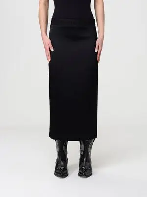 Versace Stretch Viscose Midi Skirt - Black