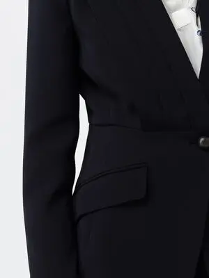 Max Mara Single-breasted Virgin Wool Slim Fit Blazer For