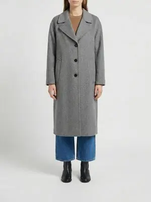 Max Mara Virgin Wool Coat - Grey