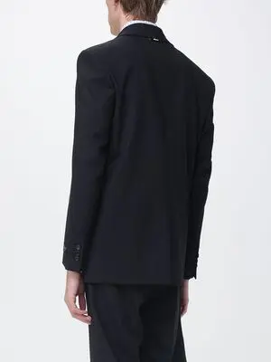 MSGM Single-breasted Virgin Wool Blazer