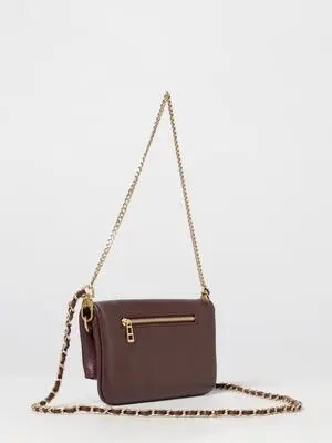 Zadig&Voltaire Rock Nano Grained Calfskin Leather Crossbody Bag - Violet