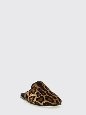 Dolce & Gabbana Animalier Pony Hair Slippers