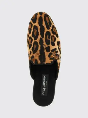 Dolce & Gabbana Animalier Pony Hair Slippers