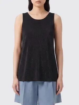 Brunello Cucinelli Cashmere And Silk Basic Top - Black