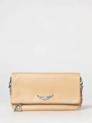 Zadig&Voltaire Clutch Colour" Leather Bag - Beige