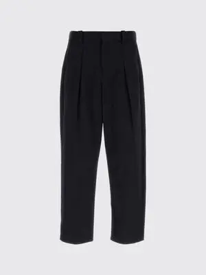 A.p.c. Tailored Trousers In Cotton And Wool Blend - Navy